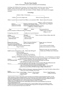 Norman family de Clare – Alan Shelley